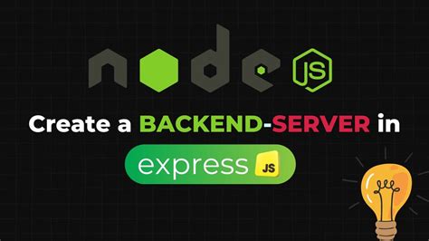 Getting Started With Express And Node Js Create A Backend Server In Express Js Youtube