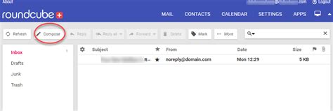 How To Compose A New Message In Roundcube Ipower