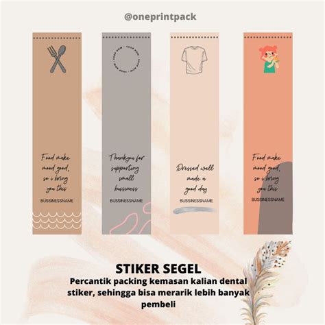Jual Stiker Segel Panjang Bisa Custom Utk Kemasan Makanan Shopee Indonesia