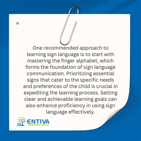 Sign Language In Autism An Overview Entivabehavioralhealth