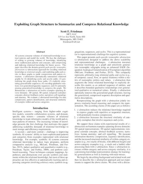 Pdf Exploiting Graph Structure To Summarize And Compress