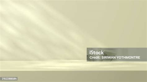 추상 녹색 3d 스튜디오 방 배경 와 창 와 야자수 잎 와 제품 프리젠 테이션 벡터 일러스트 레이 션 3차원 형태에 대한 스톡 벡터 아트 및 기타 이미지 Istock