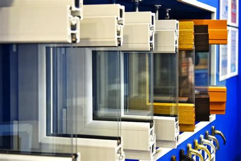 Premium Photo Samples Of Modern Window Profiles On A Special Showcase Services For The