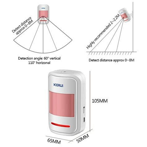Jual Kerui Wireless Pir Motion Sensor Gerak Alarm Detector Harga Murah 2025