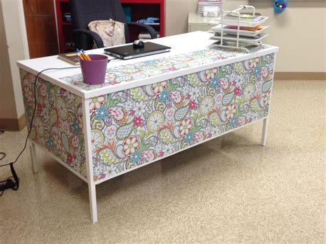 DIY Desk Makeover With Duct Tape