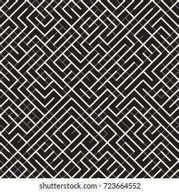 Vector Seamless Irregular Lines Grid Pattern Stock Vector Royalty Free Shutterstock