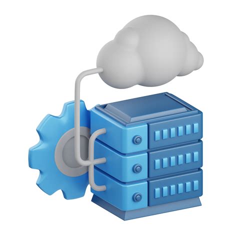 3d Rendering Database Server Isolated Useful For Business Analytics Web Money And Finance