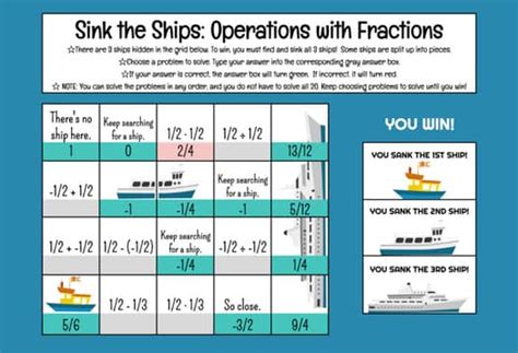 Operations With Negative Fractions Digital Activity By Try Angle Math