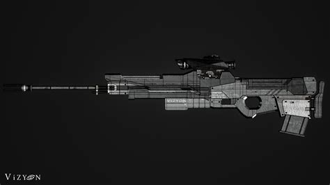 Artstation Sniper Rifle 3d Model Full Tutorial Tutorials