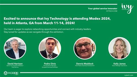 ivy technology on linkedin ivytechnology robotics modex2024 networking industryleaders