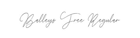 Balleys Free Regular Font - FFonts.net
