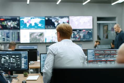 Cybersecurity Operations Center Ai Generated Visualization Modern Data