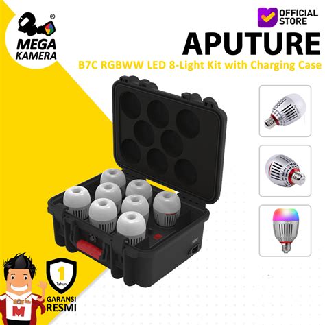 Aputure Amaran Accent B7c Rgbww Led 8 Light Kit With Charging Case Aputure Amaran Accent B7c Rgbww Led 8 Light Kit With Charging Case