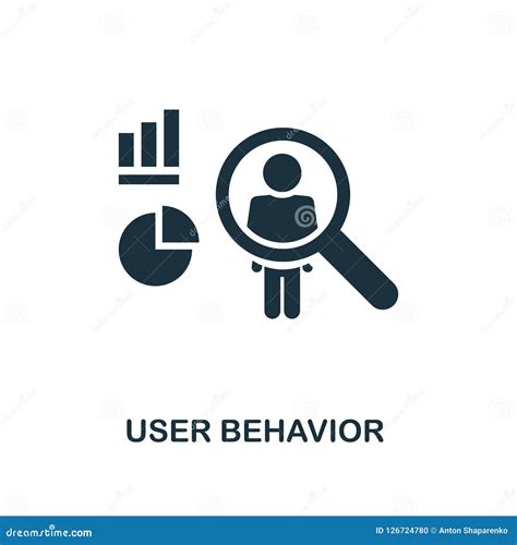 User Behavior Icon Monochrome Style Design From Big Data Icon Collection Ui Pixel Perfect