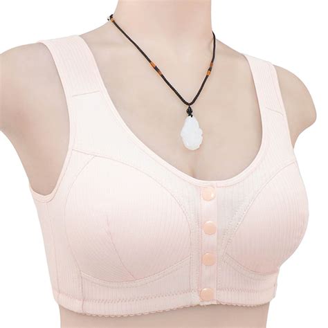 Munlar Plus Size Bras For Women Push Up Front Closure Wire Free Bras
