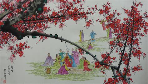 朝鲜水墨画闺趣大图 豪雅得艺术馆 画廊主页 雅昌艺术网