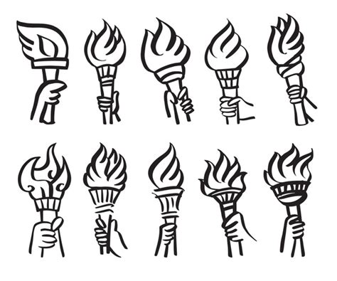 How To Draw A Torch Flame