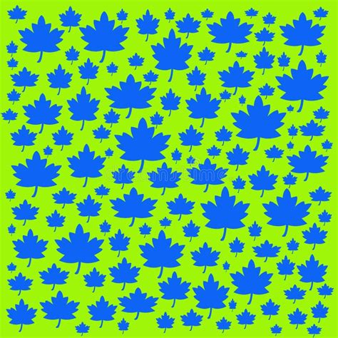 Abstract And Contemporary Digital Art Seamless Maple Leaf Design Stock Illustration