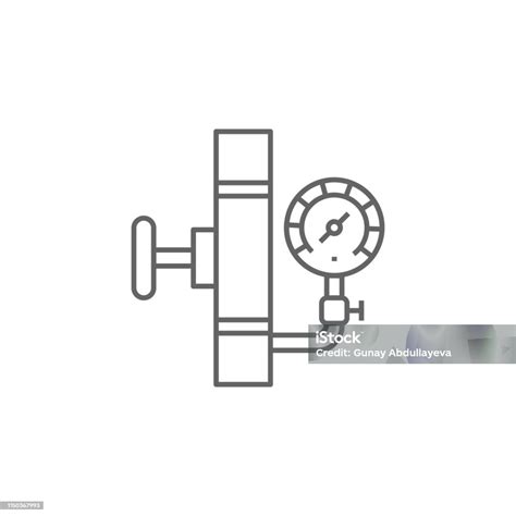 배관공 게이지 아이콘입니다 배관공 아이콘의 요소입니다 웹 사이트 디자인 및 개발 앱 개발을 위한 얇은 라인 아이콘 프리미엄 아이콘 연관공에 대한 스톡 벡터 아트 및 기타