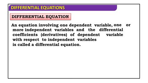 Maths Differential Equation Ppt Ppt