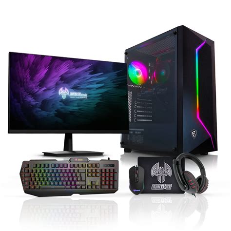 Buy AWD IT Gaming PC Set AMD Ryzen Pro G Core Processor LED Display Gaming