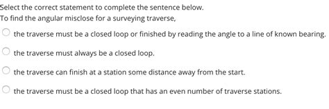 solved select all the correct statement s from those below