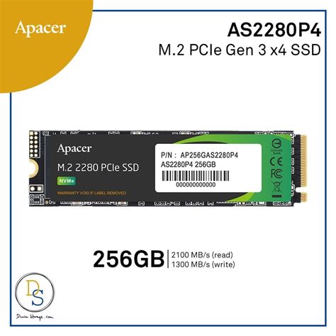 Apacer AS2280P4 256GB M.2 2280 NVMe SSD PCIe Gen3 | Shopee Malaysia