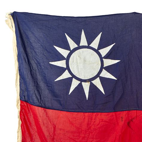 Original Chinese Wwii National Flag Of The Republic Of China 45” X 7