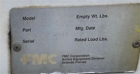 Used 1998 Fmc Commander 15 Cargo Loader For Sale For Sale At Omega