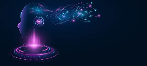 빛나는 Hud 라운드가 있는 미래형 홀로그램 사이보그 인공 지능은 신경망으로 데이터 정보를 분석합니다 사이버네틱 공상과학 개념