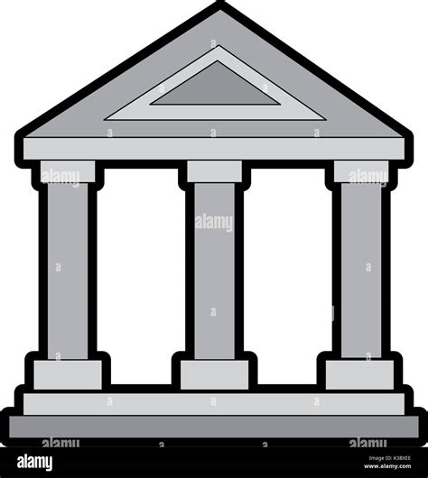 Building With Columns Icon Vector Illustration Design Stock Vector Image Art Alamy
