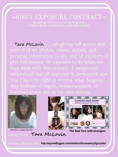 Tara Mclovin Exposed Faggot Contract Exposedfaggots Com