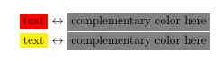 Xcolor How To Get The Complementary Color Tex Latex Stack Exchange