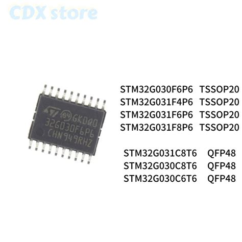 5Pcs New STM32G030F6P6 STM32G031F4P6 STM32G031F6P6 STM32G031F8P6 ...