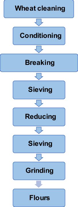 Flow Diagram Wheat Milling Process Flow Chart Wheat Flour Mi