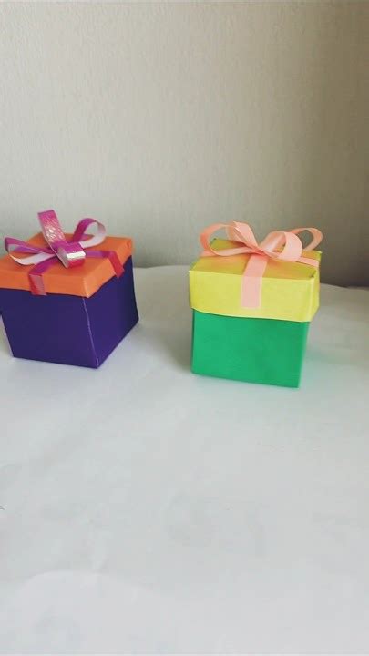 종이로 선물상자 만들기 Making A T Box Out Of Paperdiy Youtube