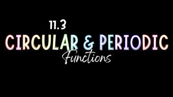Algebra Lesson Circular Periodic Functions By Gladman Creations
