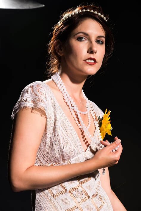 Redhead Stock Image Image Of Beautiful Slim Vintage