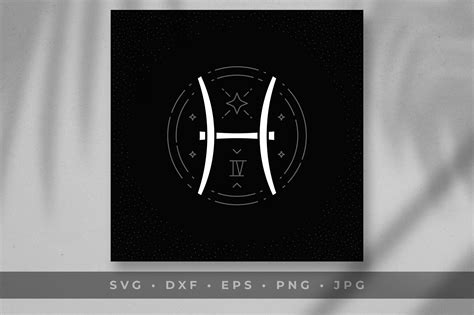 Pisces Zodiac Symbol Astrological Sign Graphic By Vasyako1984