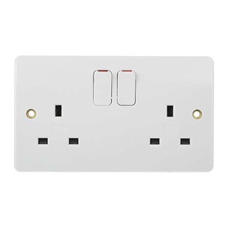 MK Logic Plus Rapid Fix A Gang DP Switched Socket K STWHI Click Electrics