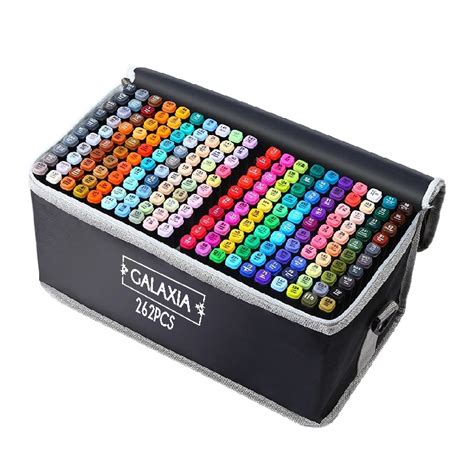 262 Db Galaxia Professzionális Karióka Készlet Többszínű Markerek
