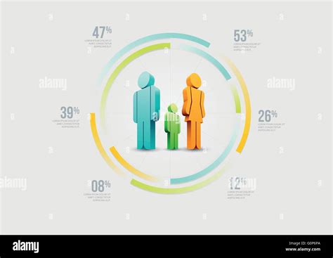 Vector People Infographic Design Template Elements Are Layered Separately In Vector File Stock