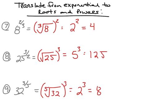 Exponential To Radical Form Form Example Download