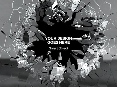 Premium Psd A Breaking Glass