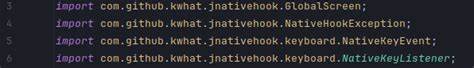 jnativehook jnative hook install showing import cannot be resolved stack overflow