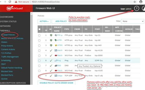 Watchguard Network Setup Firebox Optimization Network Antics