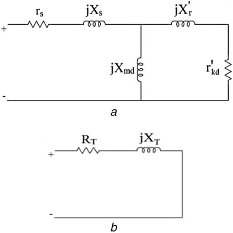 Equivalent Electric Circuit Of The Motor A D‐axis B Q‐axis