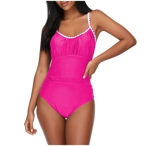 Bzhegqhd Swim Dresses For Women Tummy Controlwomen Piece Swimsuit