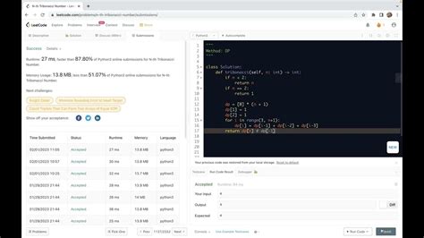 Leetcode 1137 N Th Tribonacci Number Dp Youtube