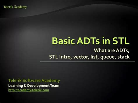 Ppt Basic Adts In Stl Powerpoint Presentation Free Download Id2631601